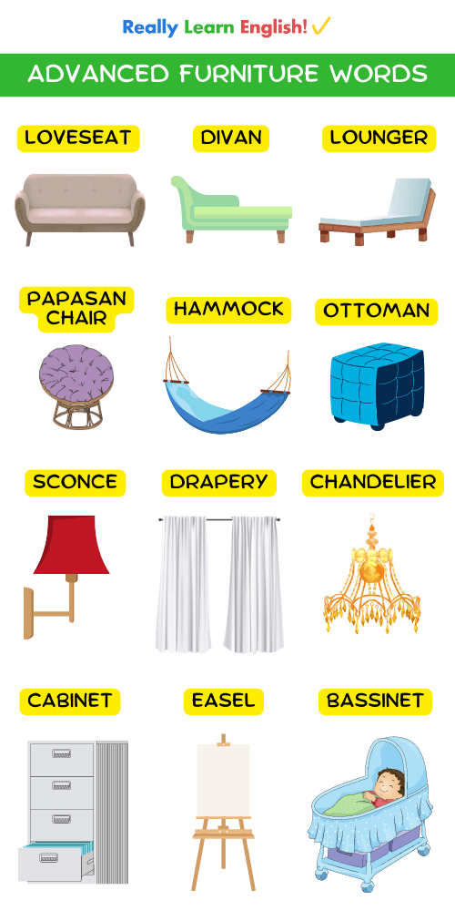 Living Room Furniture Vocabulary List | Cabinets Matttroy