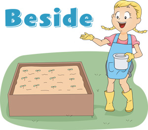 Beside Preposition Clipart